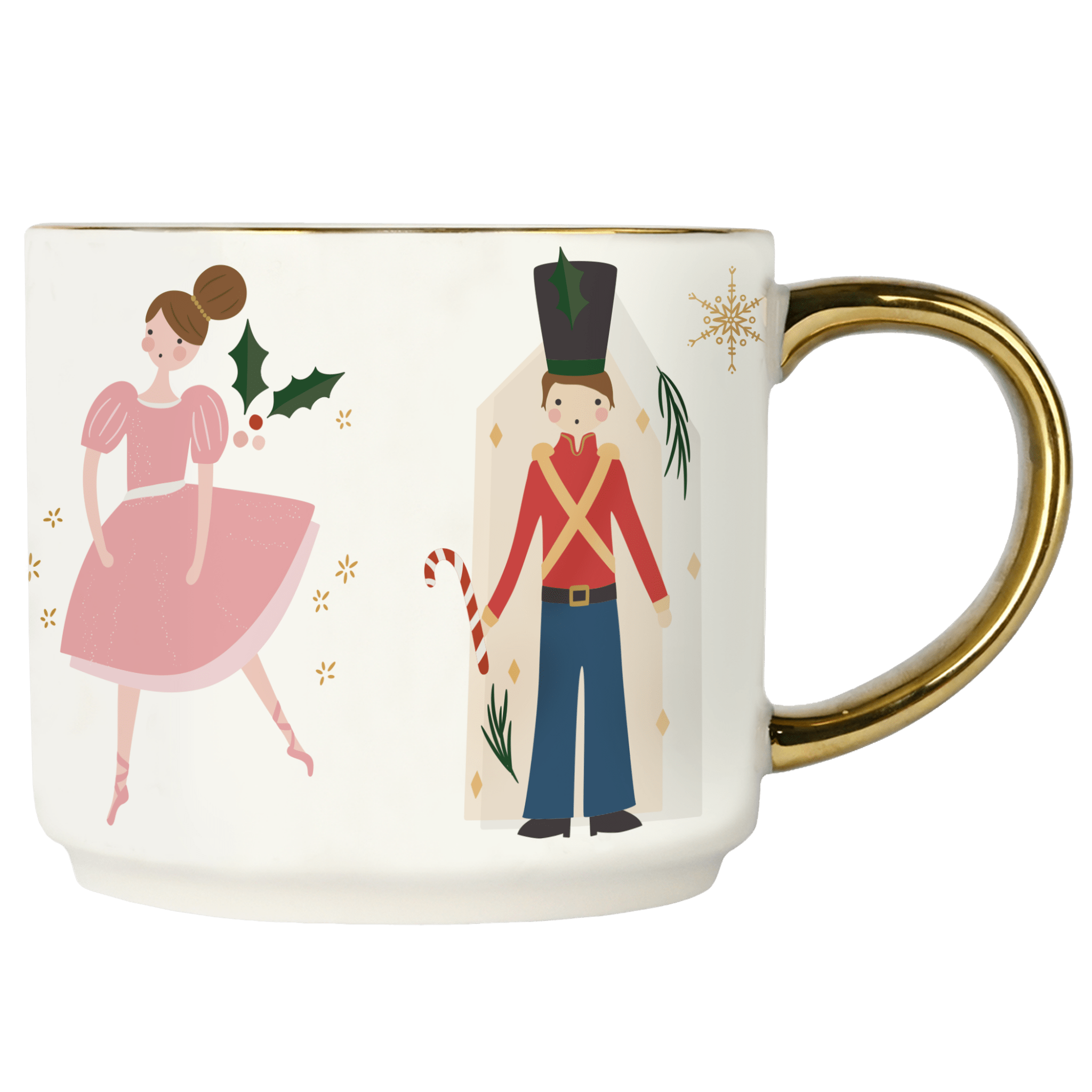 Nutcracker 14oz. Gold Handle Coffee Mug – Cornucopia Collections